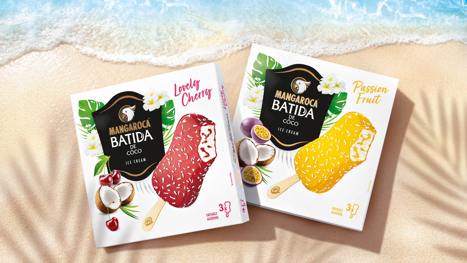 Packaging design for Batida de Coco ice cream
